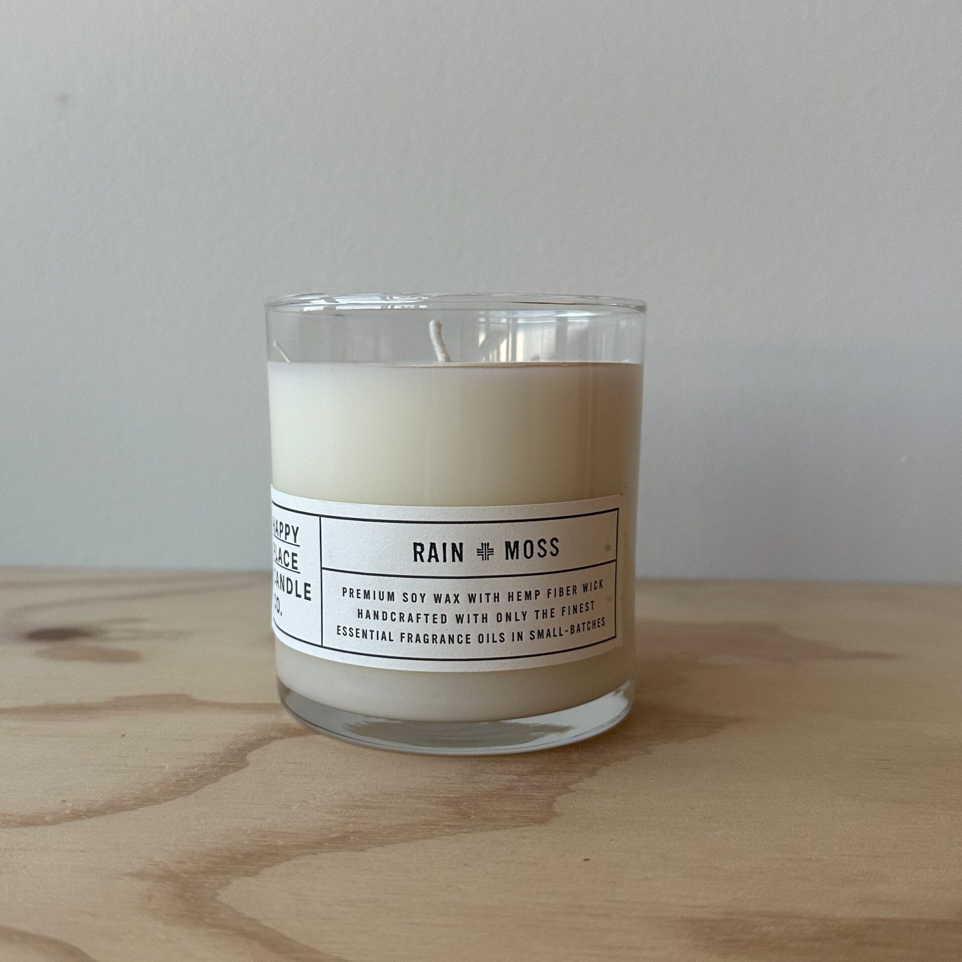 Happy Place Candle Co. 9oz Rain + Moss Candle - Made in Omaha