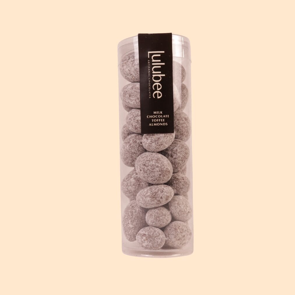 Lulubee Artisanal Chocolates Milk Chocolate Toffee Almonds - Made in Omaha